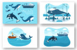 8 Whale Hunting Illustration - MasterBundles