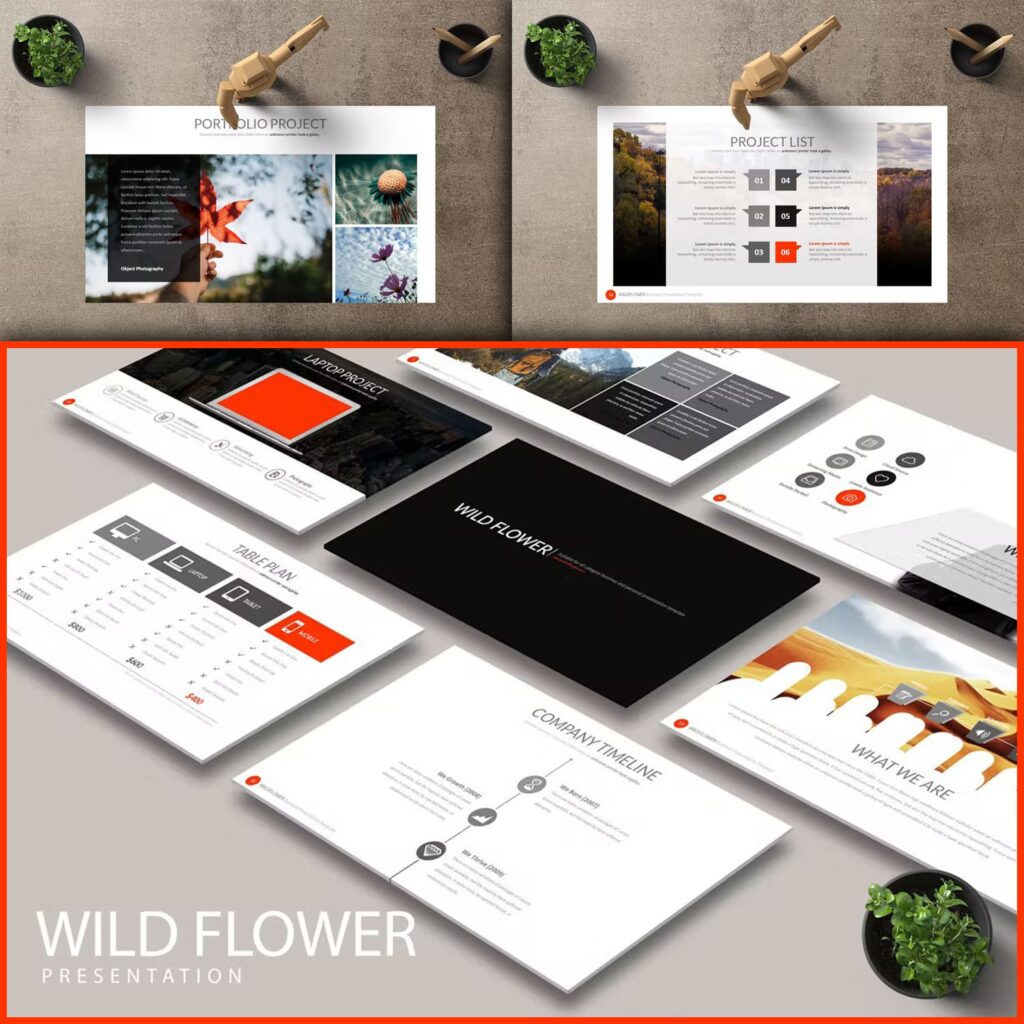 Wild Flower Powerpoint – MasterBundles