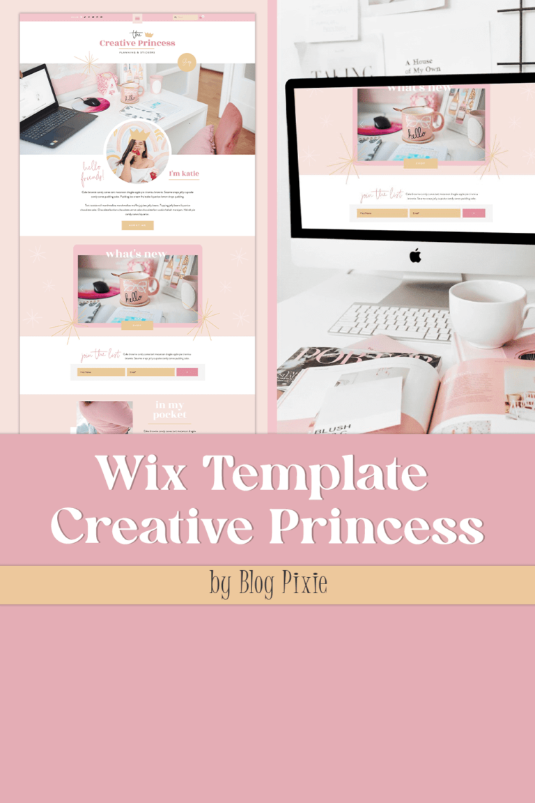 Wix Template Creative Princess – MasterBundles