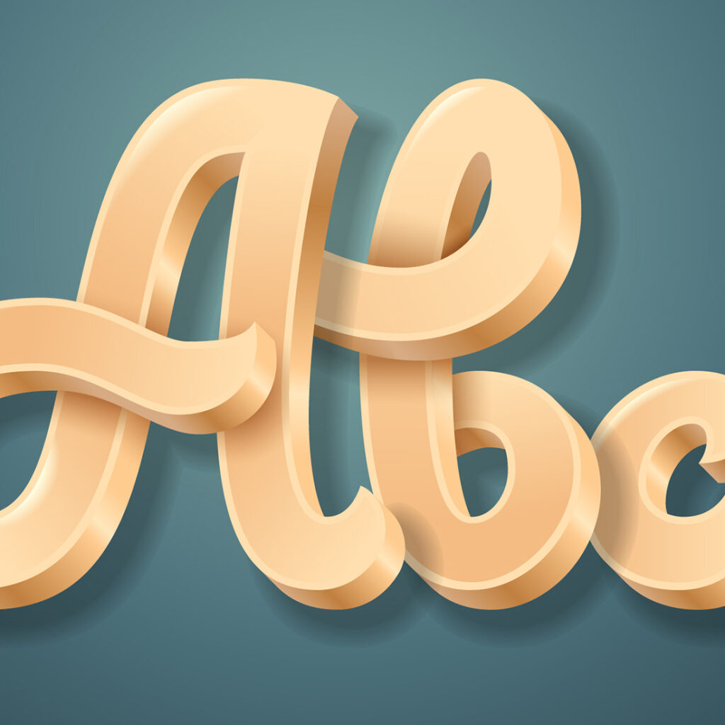 Wooden Filings Alphabet - MasterBundles