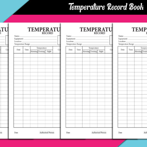 Temperature Log Book - KDP Interiors. | MasterBundles