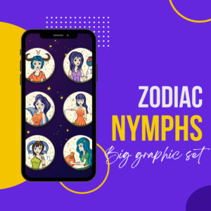 Zodiac Nymphs. Big Graphic Set. – MasterBundles