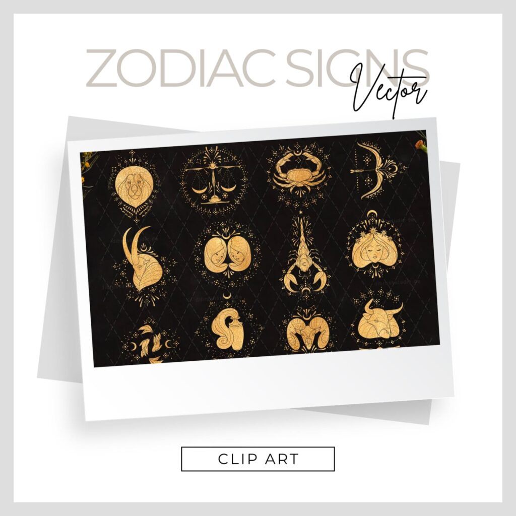 Zodiac Signs - Vector & Clip Art – MasterBundles