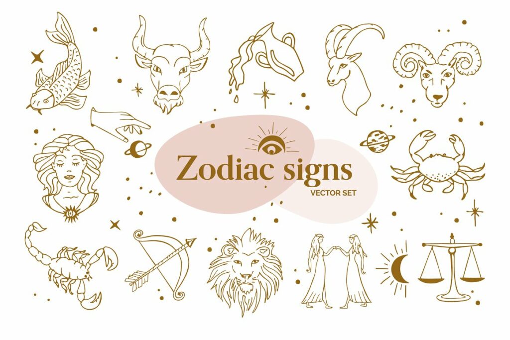 Zodiac Sign Horoscope Illustrations – MasterBundles