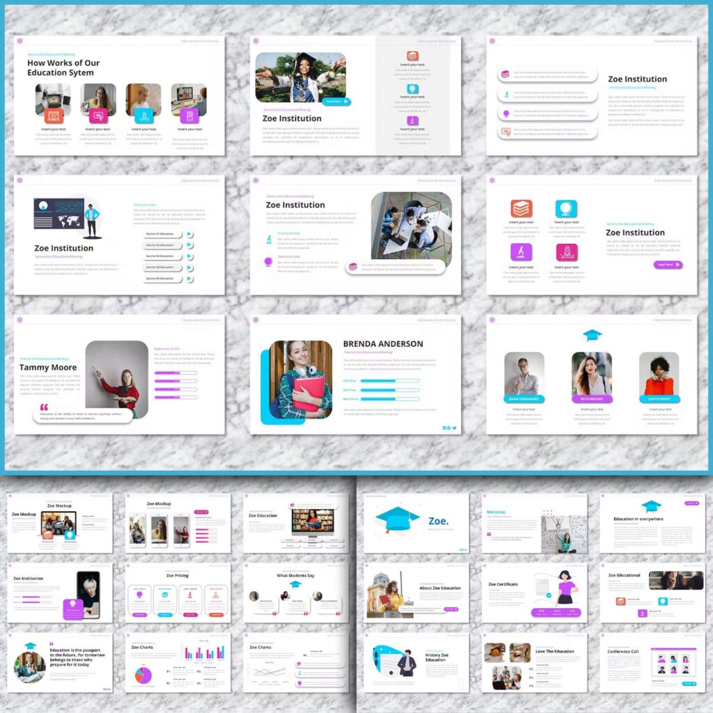 Zoe - University Powerpoint Templates – MasterBundles