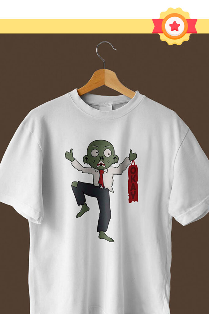 Cool Zombie Stand Illustration - MasterBundles