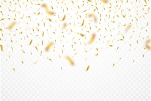 Confetti and Gold Foil Background | Master Bundles