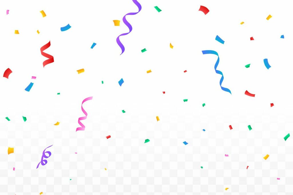 Confetti Falling party Background – MasterBundles