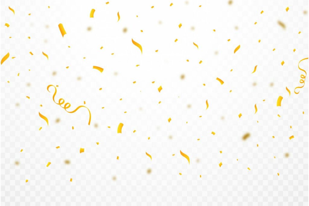 Realistic Confetti Vector Background – MasterBundles