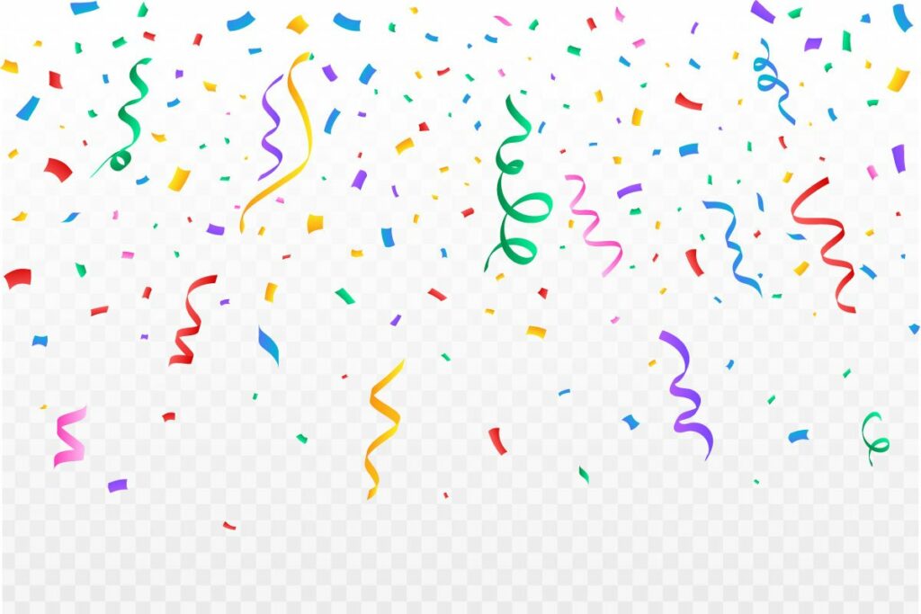 Confetti Falling Vector Background – MasterBundles