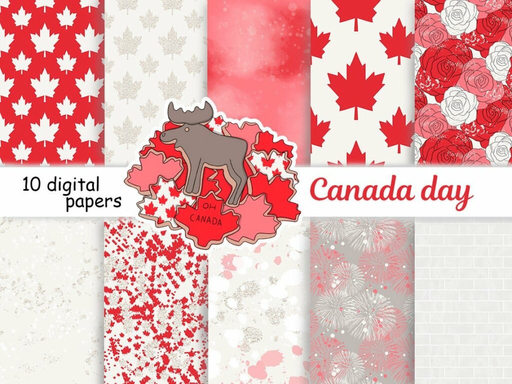 Canada Day Pattern – MasterBundles