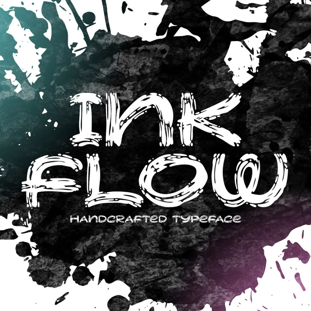 Ink Flow handcrafted brush font - MasterBundles