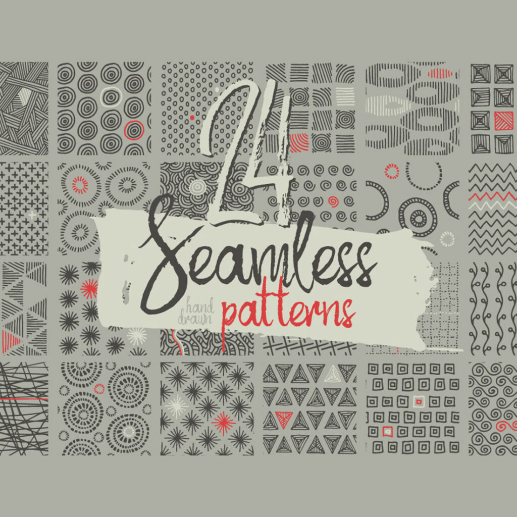 Hand Drawn Patterns Design - MasterBundles