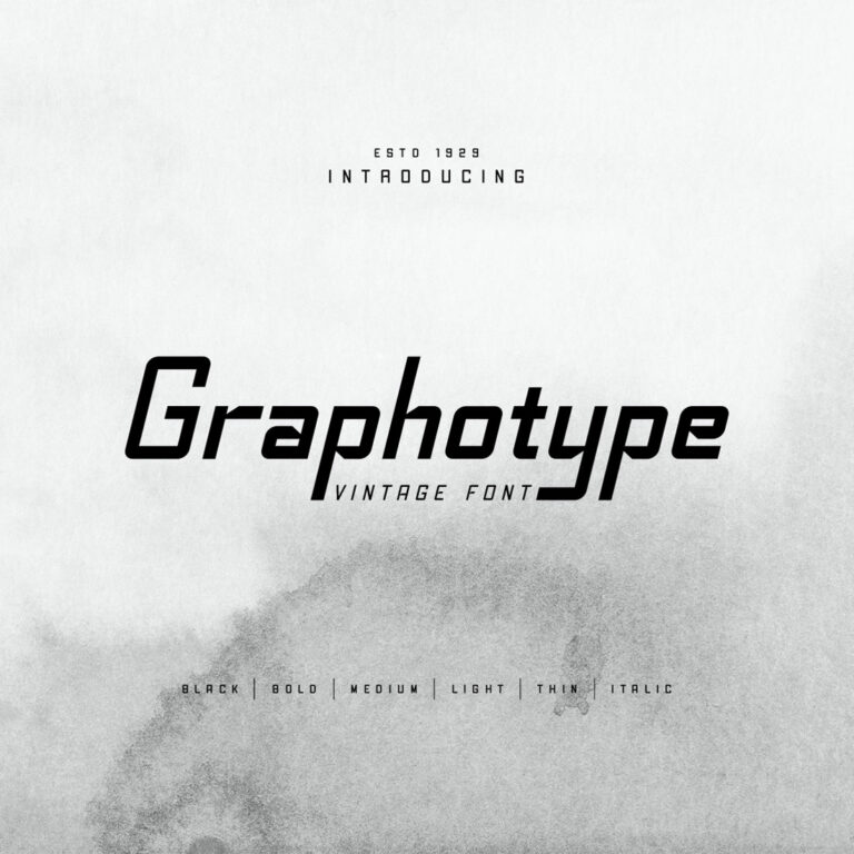 Graphotype Vintage Font - MasterBundles