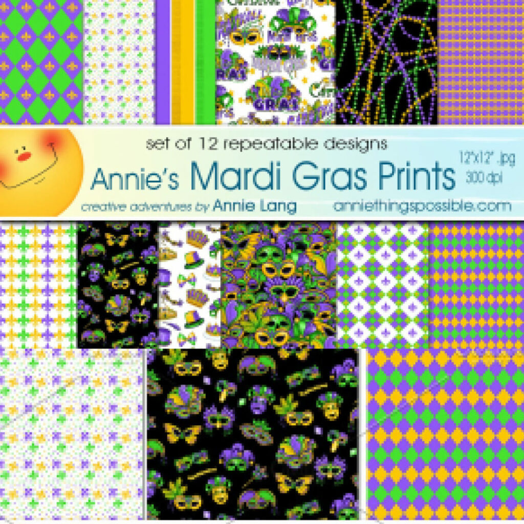 Annie's Mardi Gras Prints – MasterBundles