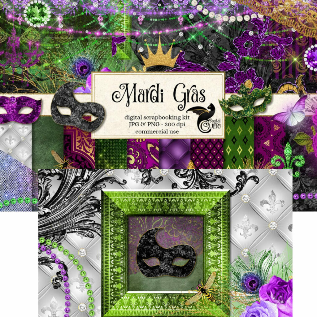 Mardi Gras Clipart | MasterBundles