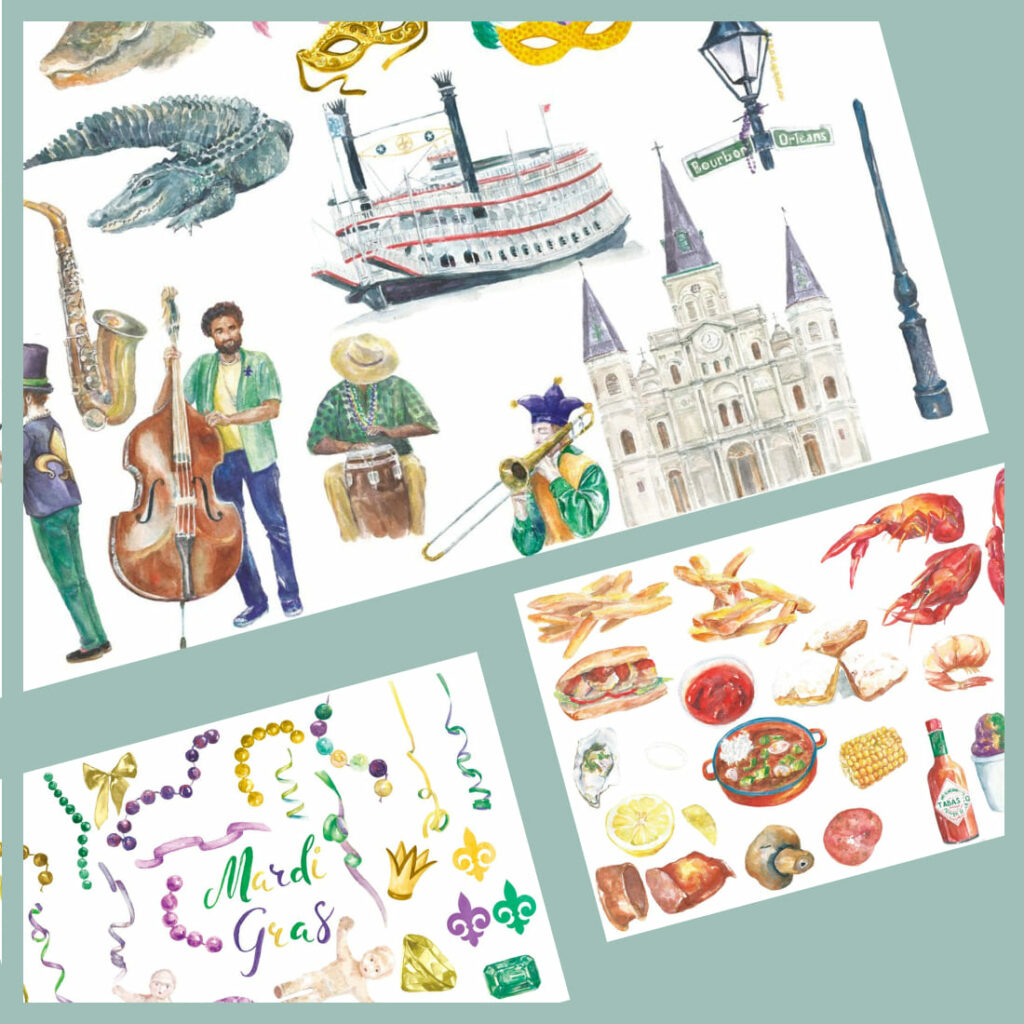 Mardi Gras New Orleans Clip Art – MasterBundles