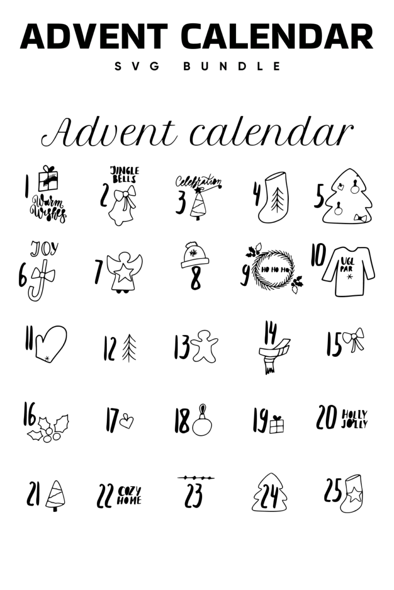 Advent Calendar SVG – MasterBundles