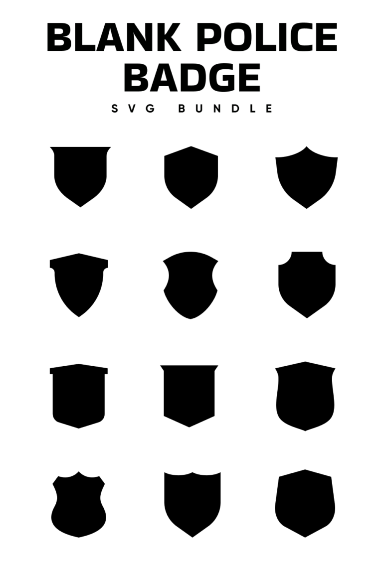 Blank Police Badge SVG – MasterBundles
