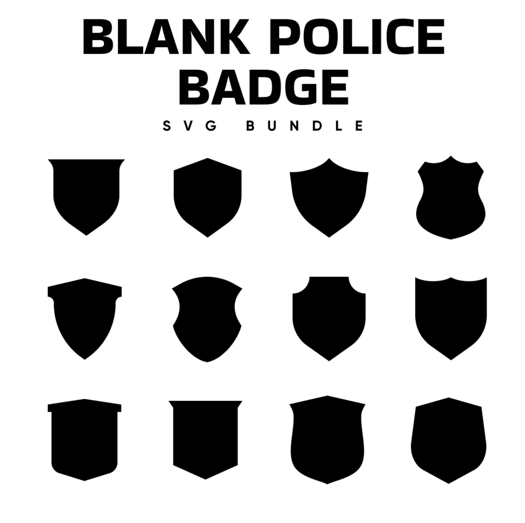 Blank Police Badge SVG – MasterBundles