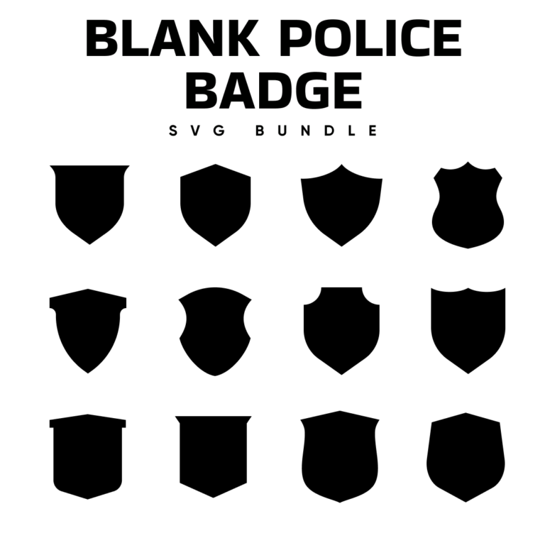 Blank Police Badge SVG – MasterBundles