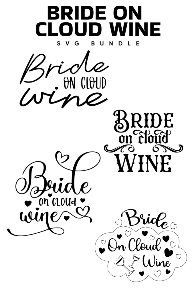 Bride on Cloud Wine SVG – MasterBundles