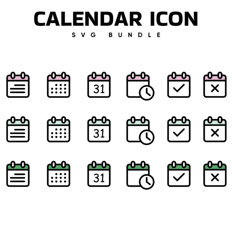 Weekly Calendar SVG – MasterBundles