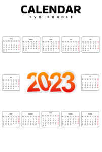 Calendar SVG Free – MasterBundles