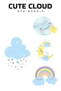 Cute Cloud SVG Designs – MasterBundles