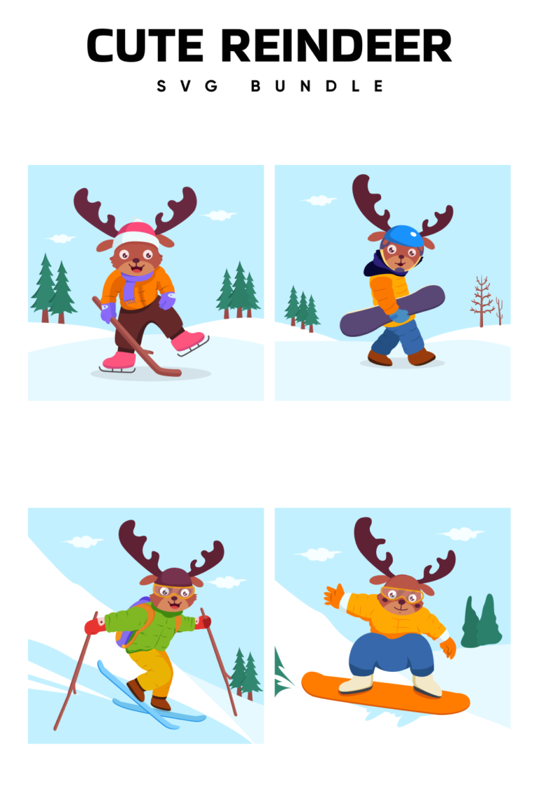 Cute Reindeer SVG – MasterBundles