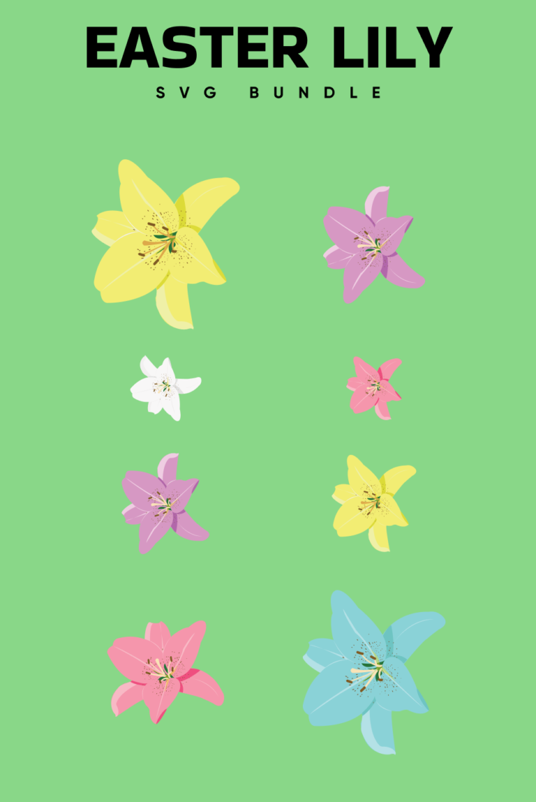 Easter Lily SVG Designs – MasterBundles