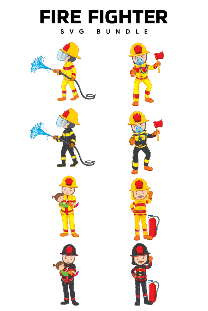 Fire Fighter SVG Designs – MasterBundles