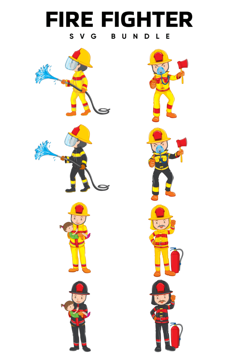 Fire Fighter SVG Designs – MasterBundles