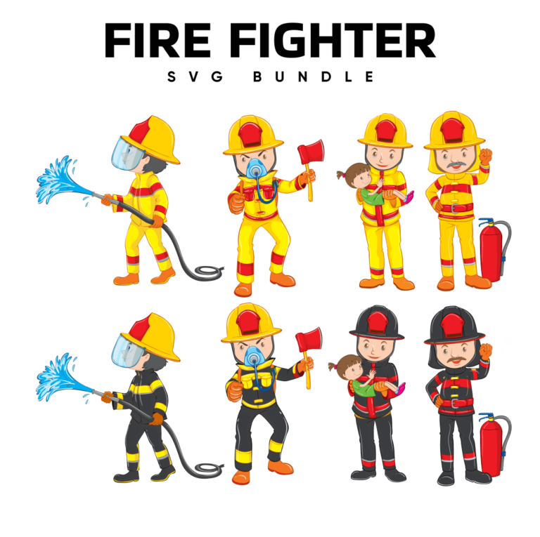 Fire Fighter SVG Designs – MasterBundles
