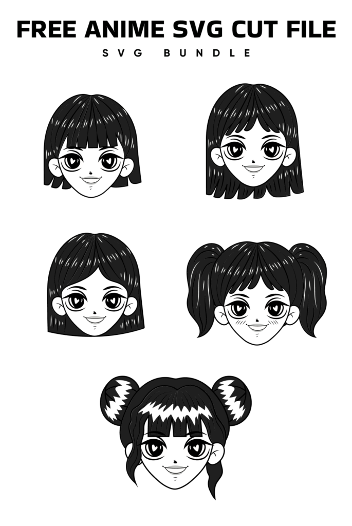 Free Anime SVG Cut File – MasterBundles