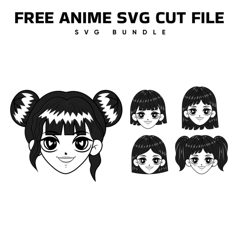 Free Anime SVG Cut File – MasterBundles
