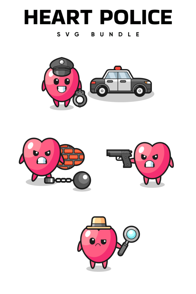 Heart Police SVG – MasterBundles
