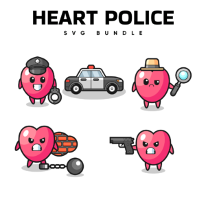 Heart Police SVG – MasterBundles