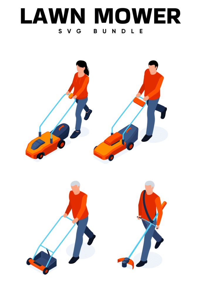 Lawn Mower SVG Free – MasterBundles