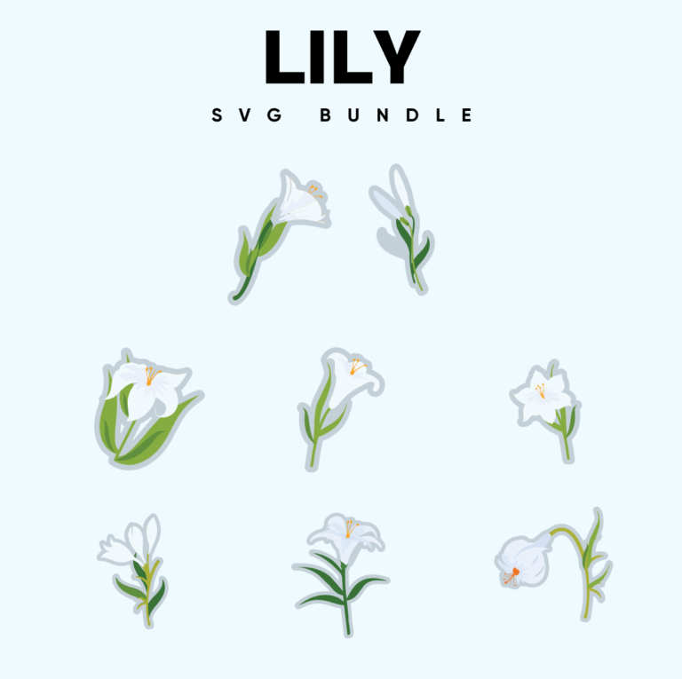 8+ Lily Flower SVG Files & Designs for 2025 - MasterBundles