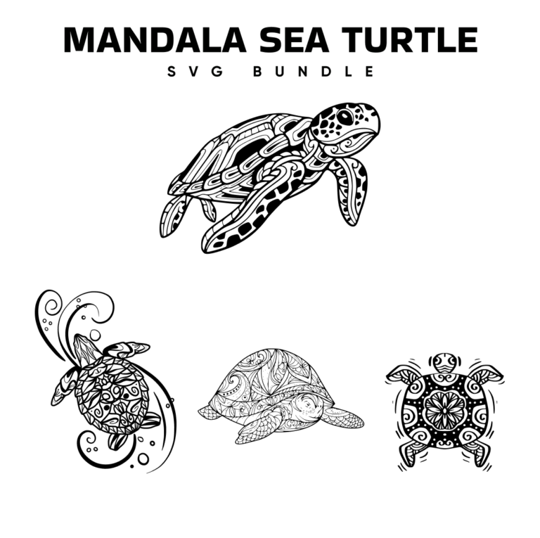 Mandala Sea Turtle Svg – MasterBundles