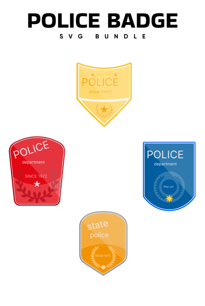 Police Badge SVG Designs – MasterBundles