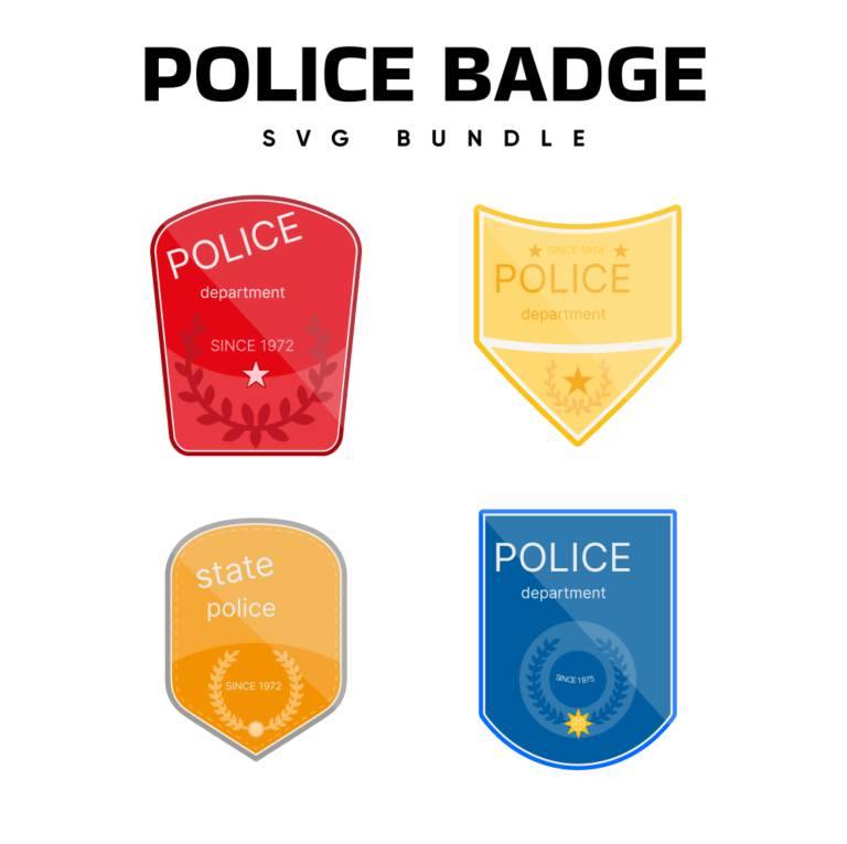 Police Badge SVG Designs – MasterBundles