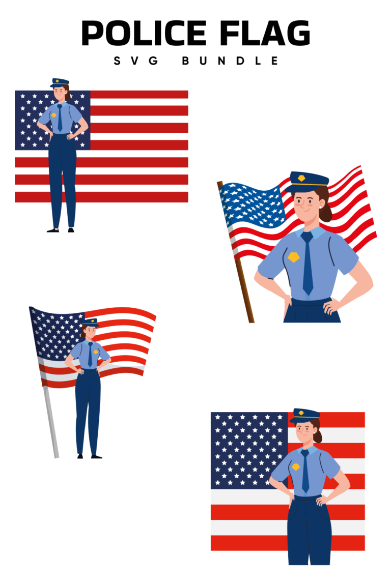 Police Flag SVG Designs – MasterBundles