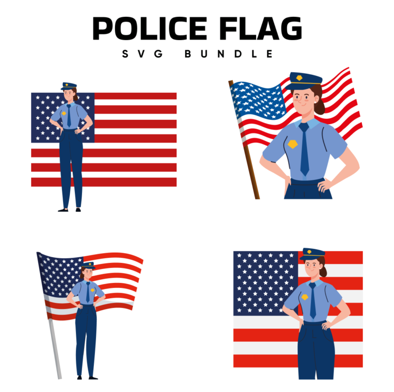 Police Flag SVG Designs – MasterBundles