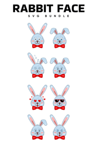 Rabbit Face Svg – MasterBundles