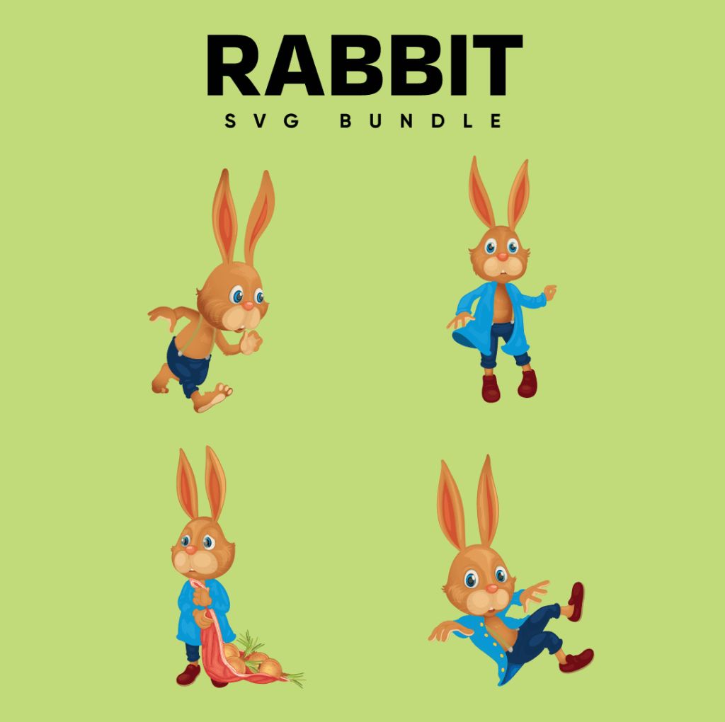 Rabbit SVG Files – MasterBundles