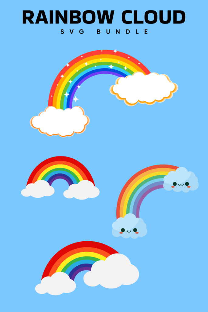 Rainbow Cloud SVG – MasterBundles