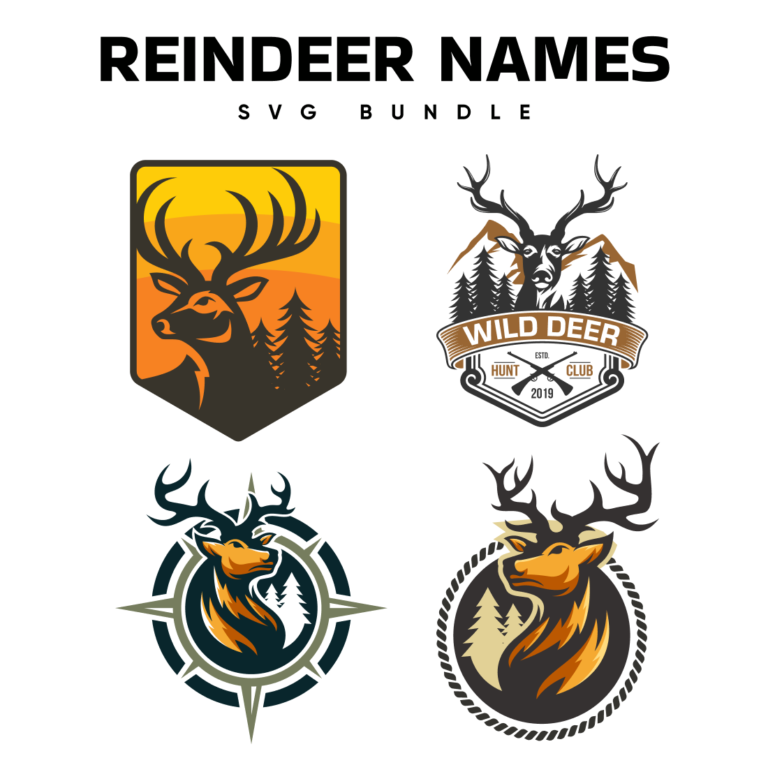 Silhouette Reindeer SVG | MasterBundles