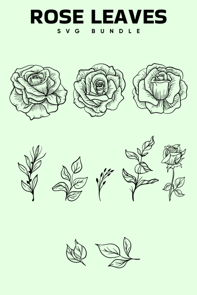 Rose Leaves SVG – MasterBundles